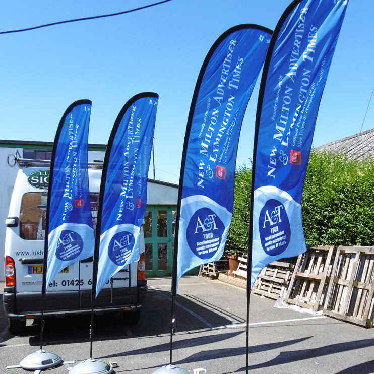 Banners and Flags | Lush Signs New Milton | A family run signwriting ...
