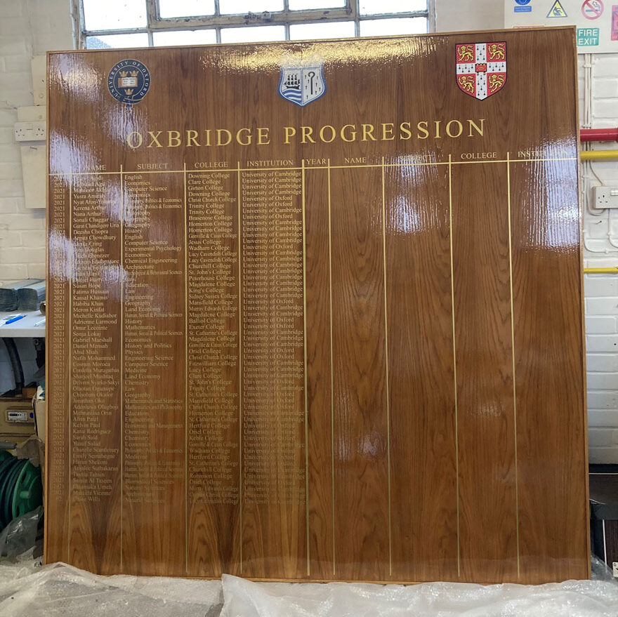 Honours Boards and Traditional Signwriting | Lush Signs New Milton | A ...