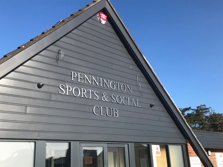 New brushed aluminium letters at Pennington Social Club | Lush Signs ...